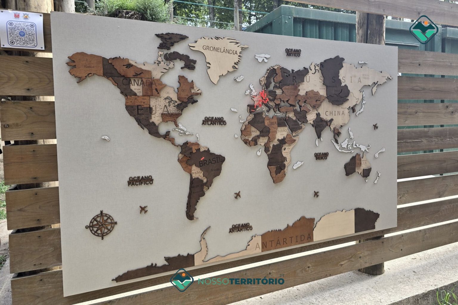 Baião criou um mapa do mundo que mostra os países de acolhimento dos ...